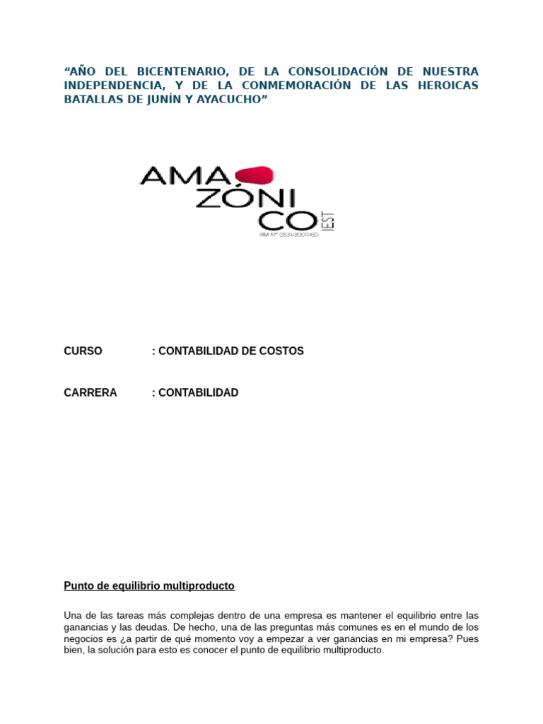 Tarea Alex Costos | PDF | Economias | Negocios económicos