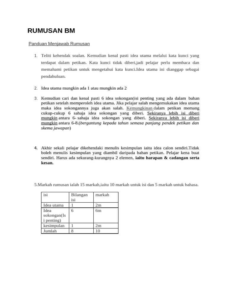 RUMUSAN Latihan | PDF