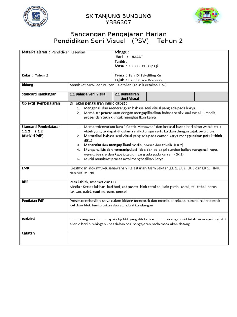 Rancangan Pengajaran Harian Tool Kit Lesson Study 1 | PDF