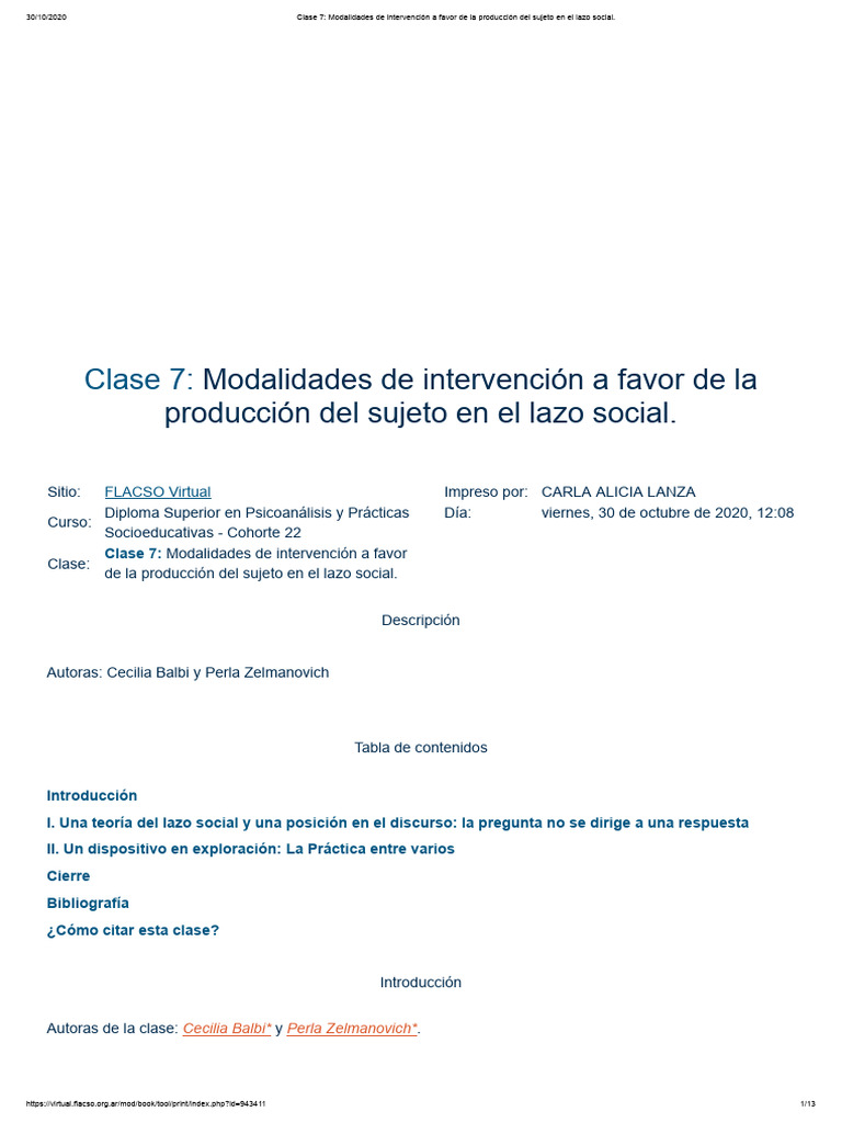 Zelmanovich - Modalidades de Intervención A Favor de La Producción Del ...