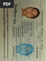 Passport Front Page | PDF