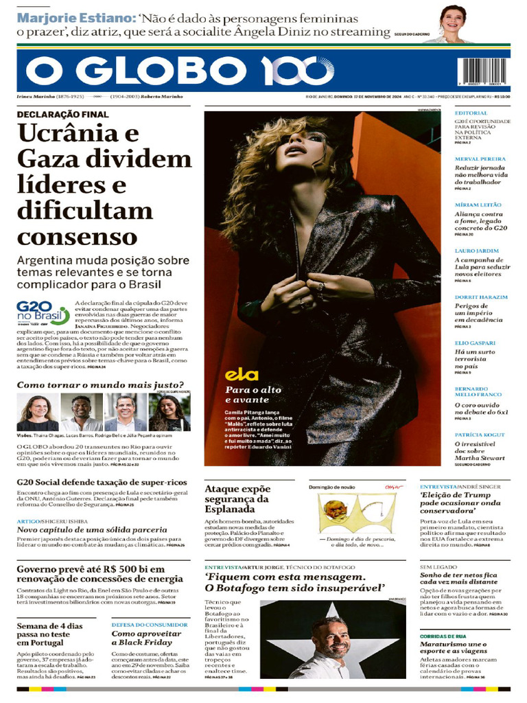 ® O Globo RJ 17-11-2024 | PDF