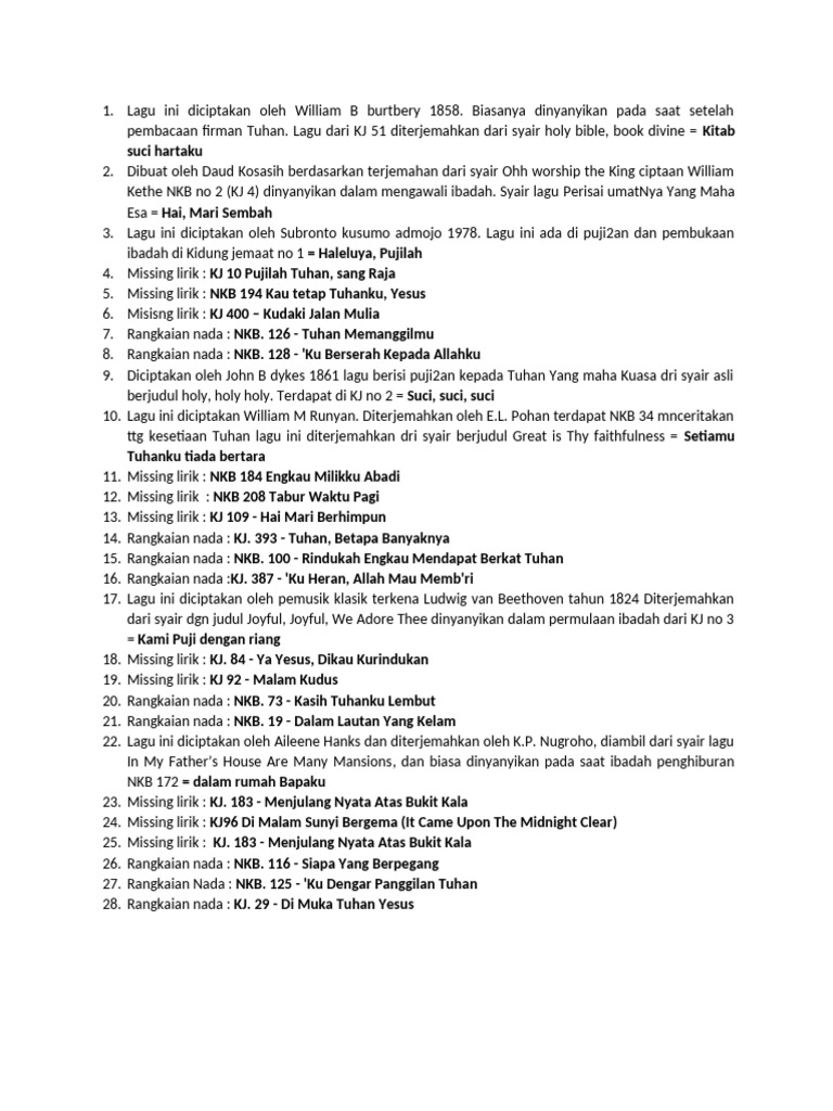 Berpacu Dalam Kidung | PDF