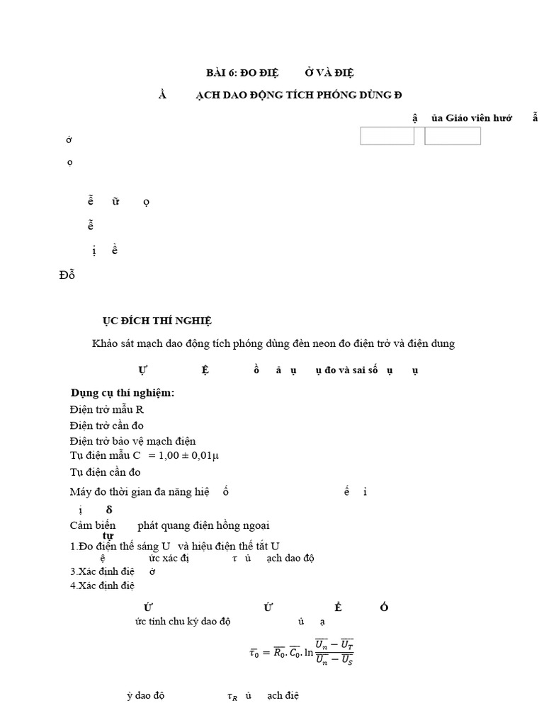 Bài 6 - TNVL - Nhóm7 | PDF