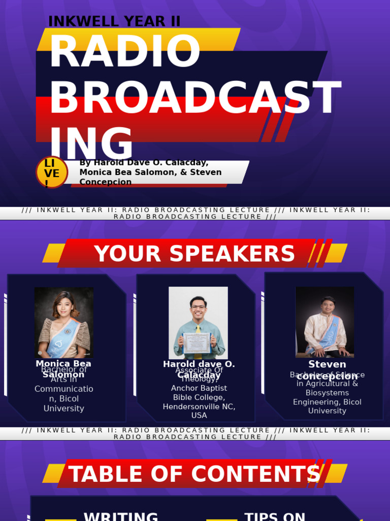 Radio Broadcasting Lecture | PDF | Broadcasting | Radio