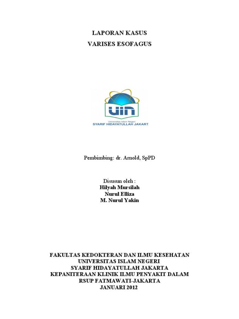 Kasus Varises Esofagus Grade II | PDF | Pengembangan Diri | Sains ...