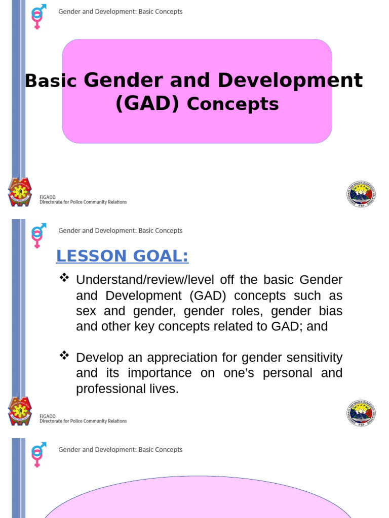 Brief GAD Lecture - 2024 | PDF | Gender Studies | Gender