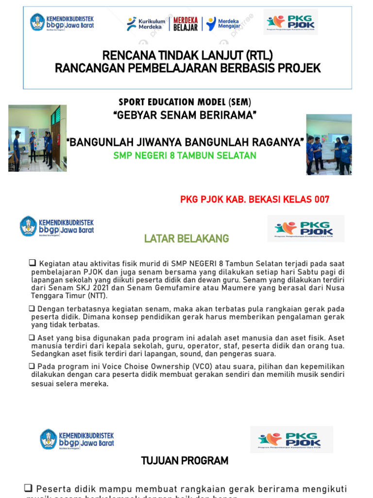 RTL Pjok Kelas 7 Oke Banget | PDF