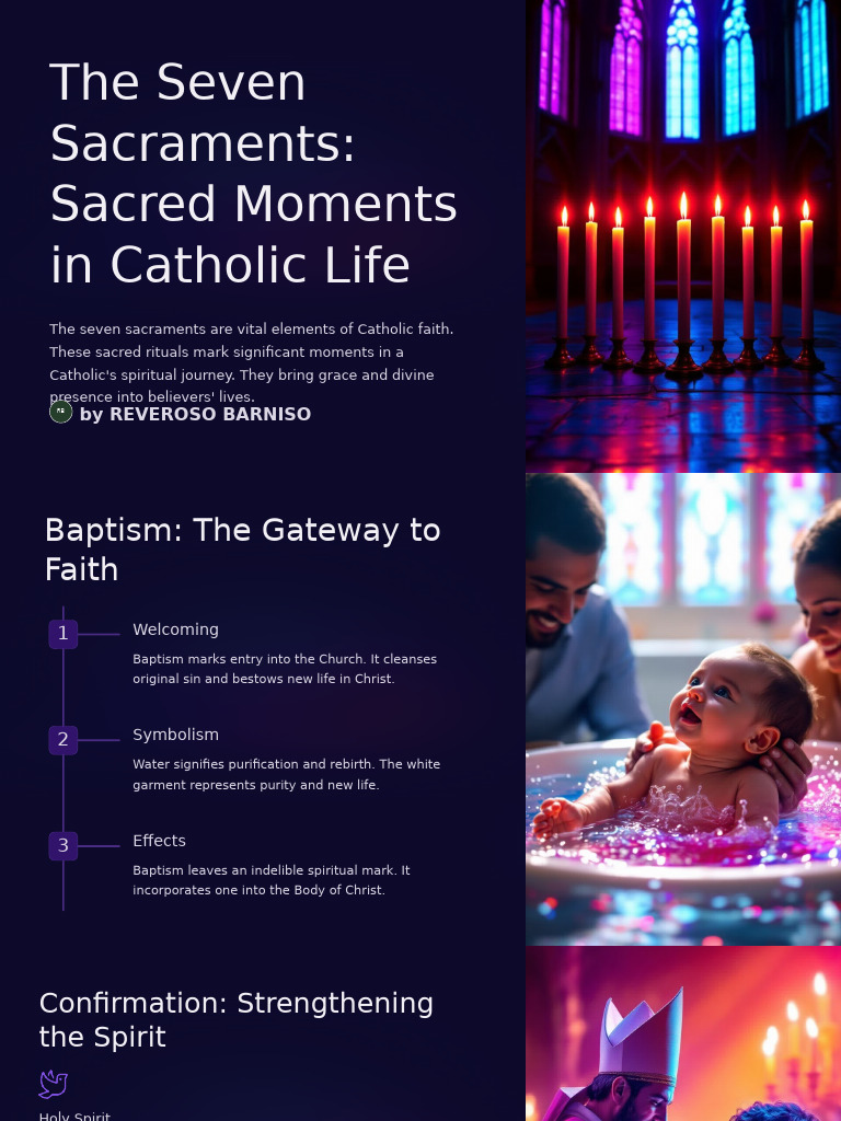 The Seven Sacraments | PDF | Sacraments | Catholic Church