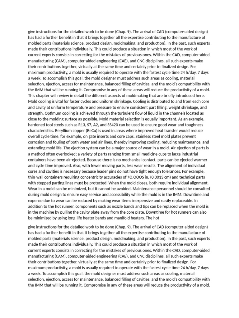 Give Instructions For The Detailed Work To Be Done | PDF | Applied And ...