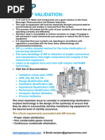 CIP and SIP | PDF | Sterilization (Microbiology) | Steam