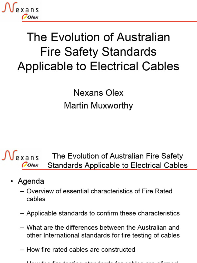 Nexans Cable Fire - Safety - Standards - Correct - MCB - Selection ...