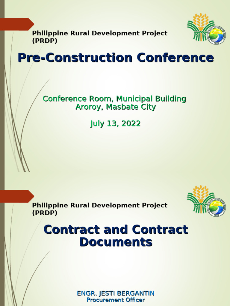 PreCon-Contract Documents | PDF | Private Law