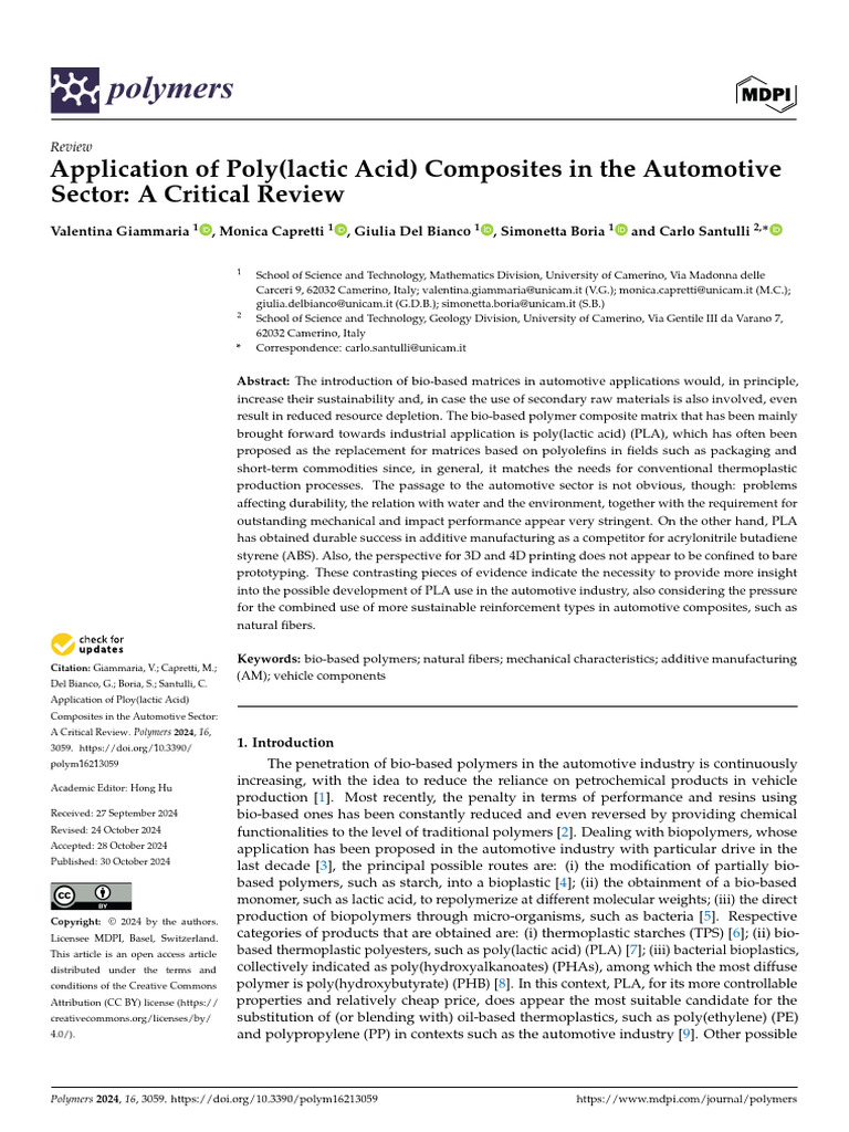 Application_of_Polylactic_Acid_Composites_in_the_A | PDF | Composite ...