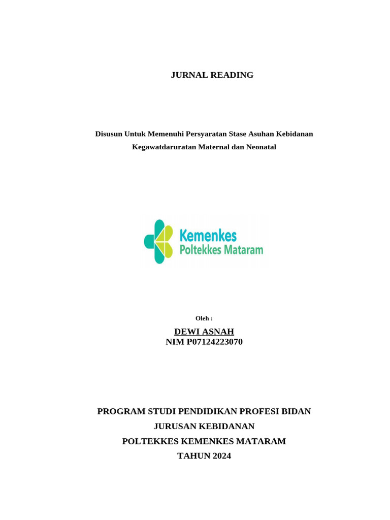 Jurnal Reading Meoma Uteri - Dewi Asnah | PDF