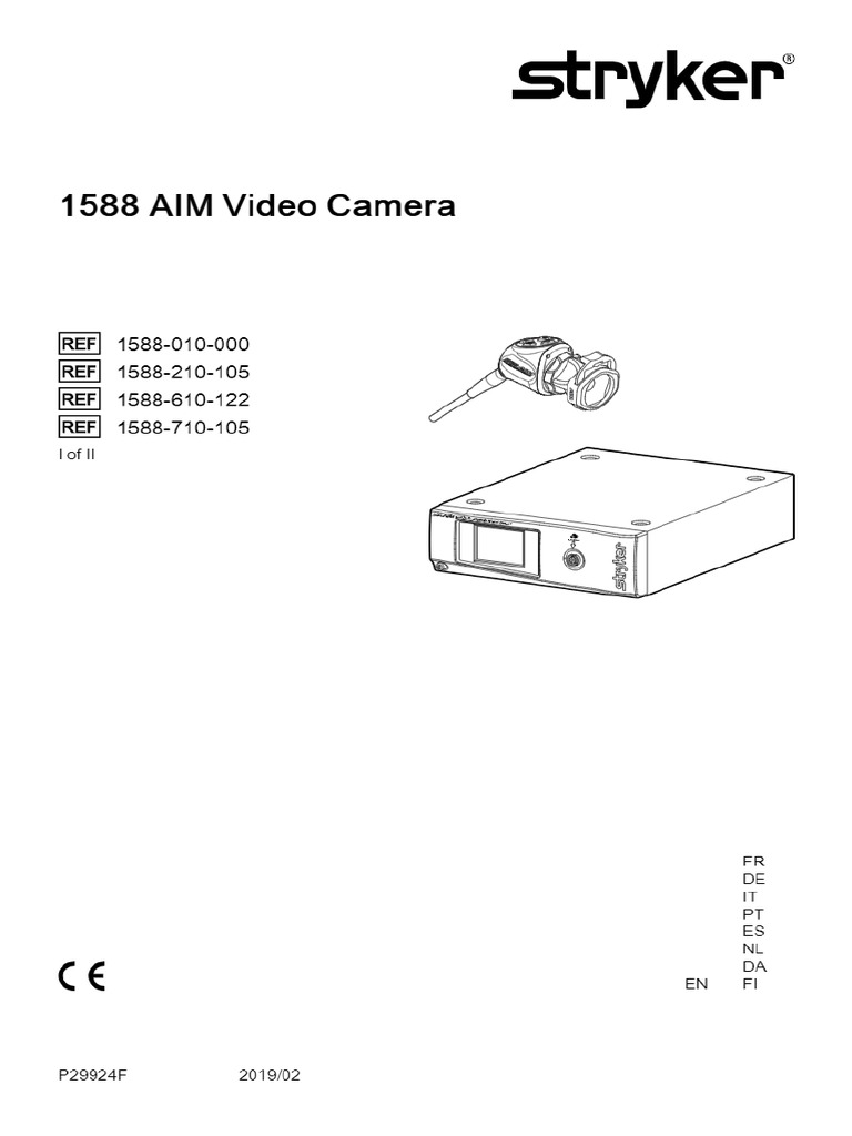 Stryker 1588-010-000, 1588-610-122 Manual de Usuario - Manualzz | PDF