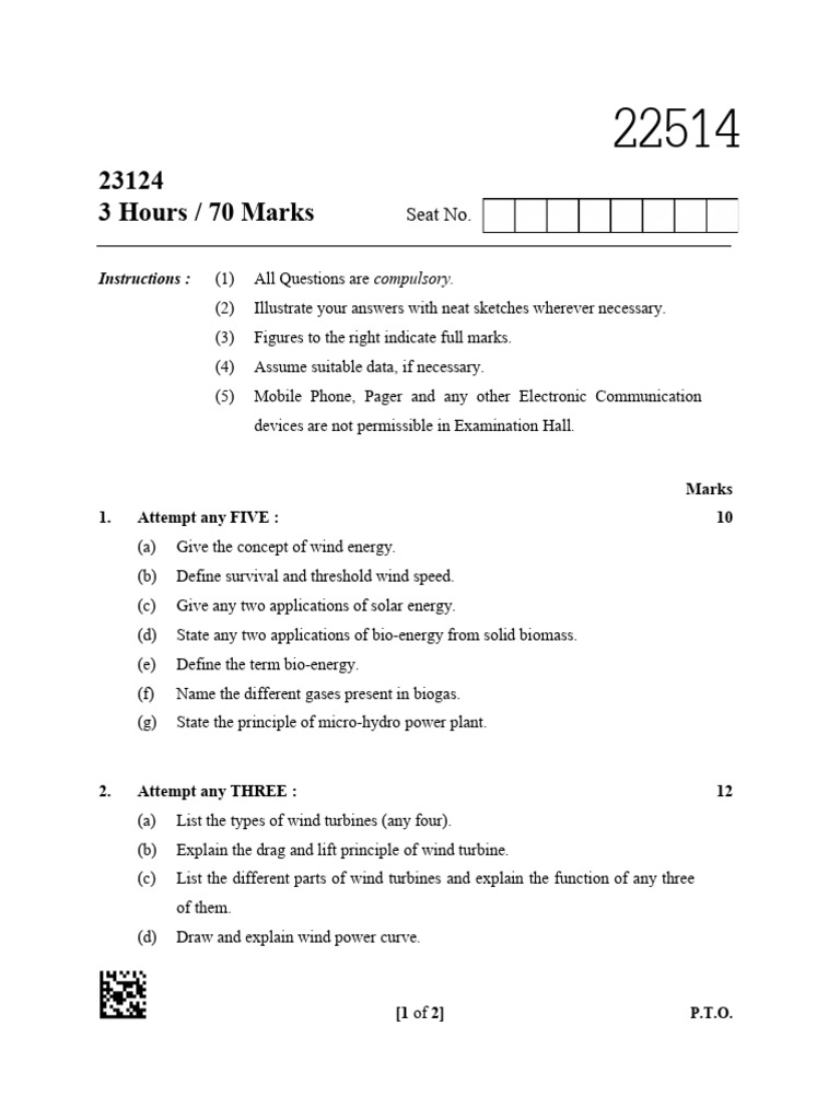 2023 Winter Question Paper (Msbte Study Resources) | PDF | Power ...