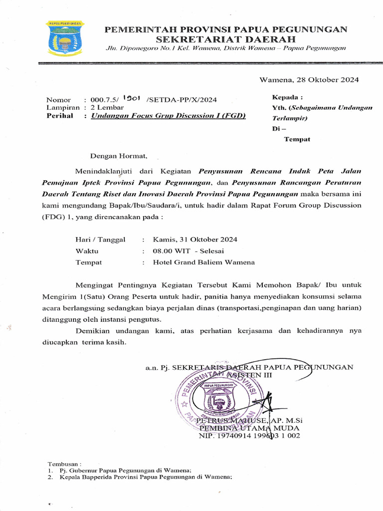 Surat Setda | PDF