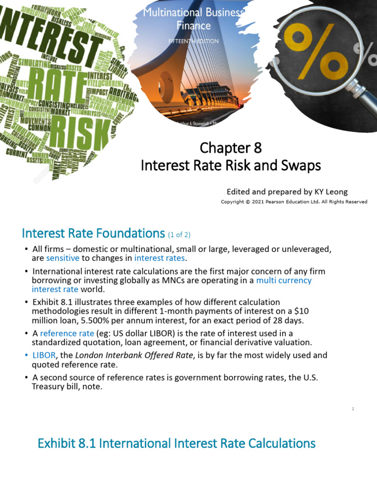 Lect 6 Chap 8 Interest Rate Risks and Swaps | PDF | Swap (Finance) | Finance & Money Management