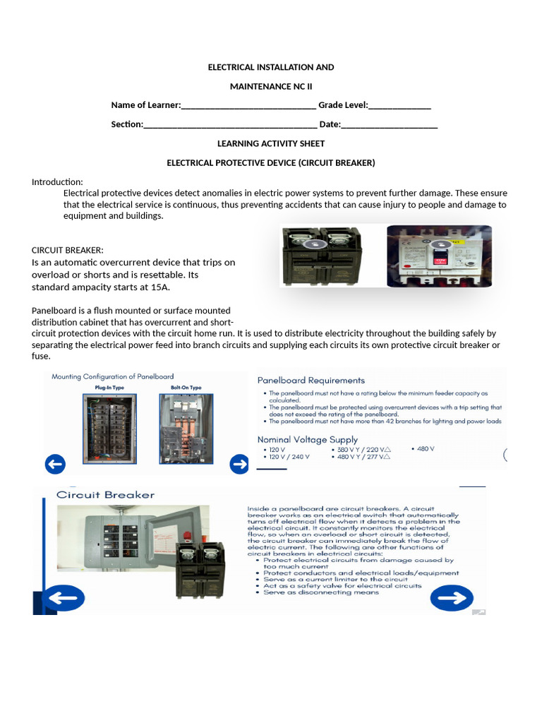 eim-12-LAS CIRCUIT BREAKER | PDF | Electrical Wiring | Electrical ...