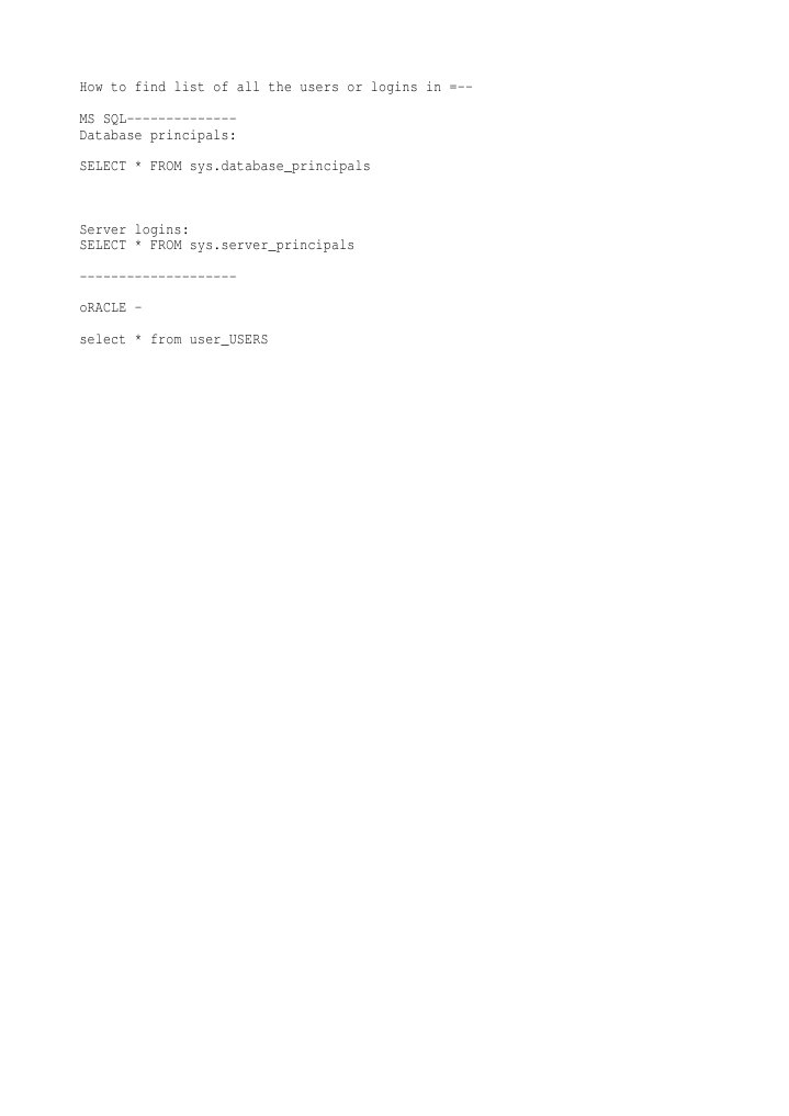 how-to-find-list-of-all-the-users-or-logins-in-ms-sql-database