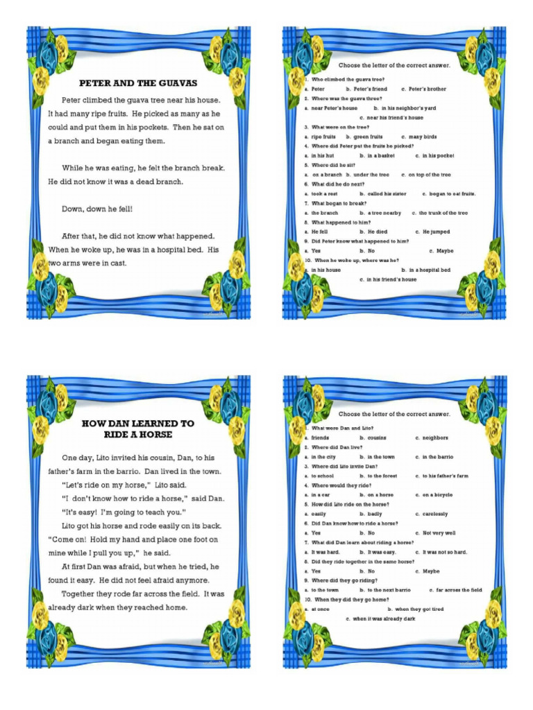 Read and Answer | PDF