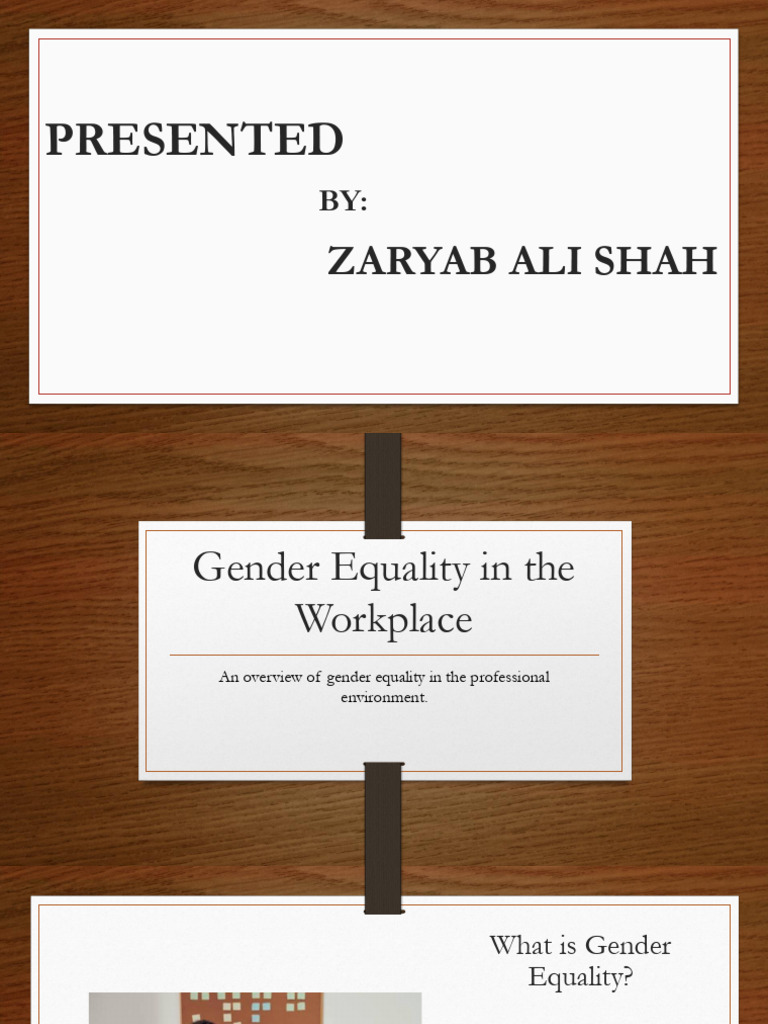 Gender Equality in The Workplace | PDF | Gender Pay Gap | Employment
