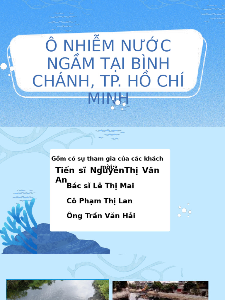 Blue Illustrative Free Plastic Pollution Presentation | PDF