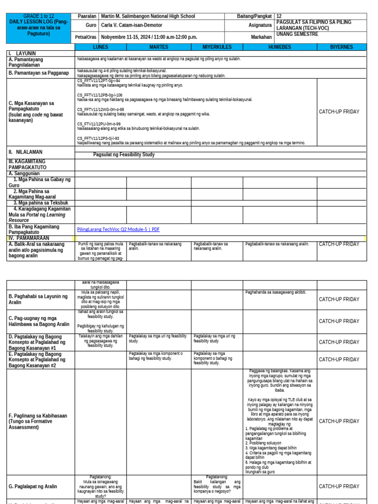 Feasibility Study Week 7 | PDF