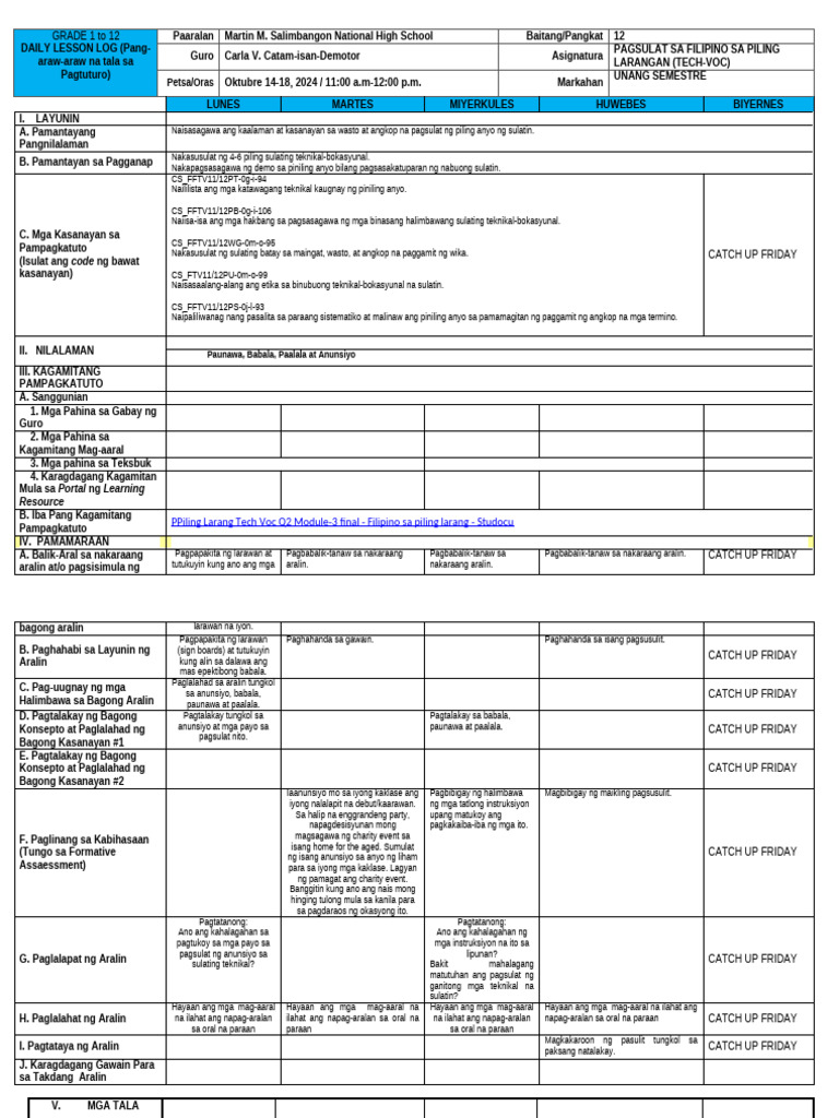 Anunsyo, Babala, Paunawa Q2 W3 | PDF