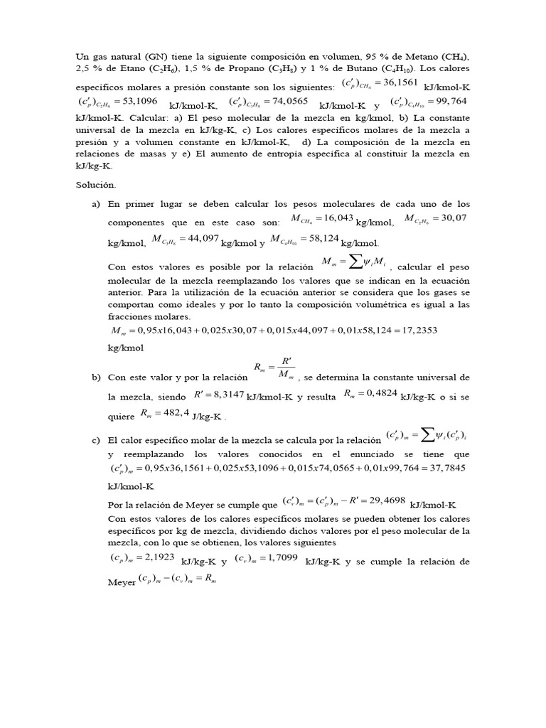 Ejercicios de Combustión | PDF | Combustión | Cantidad