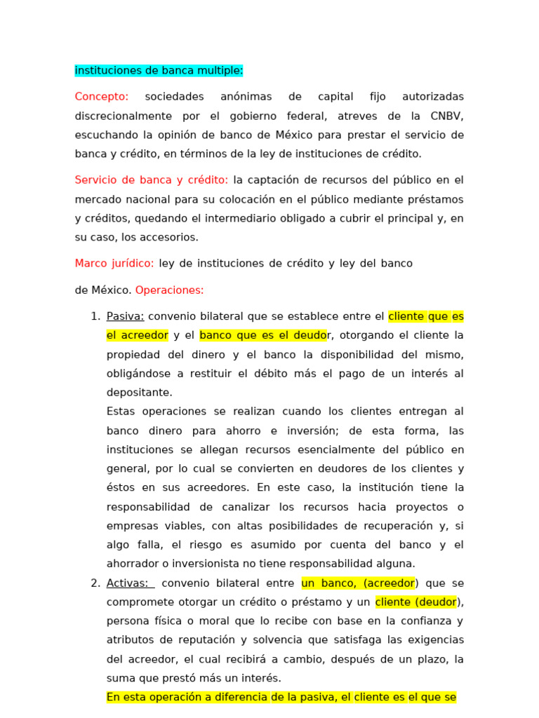 Banca Múltiple y Mercado de Valores en México | PDF | Bancos | Bolsa
