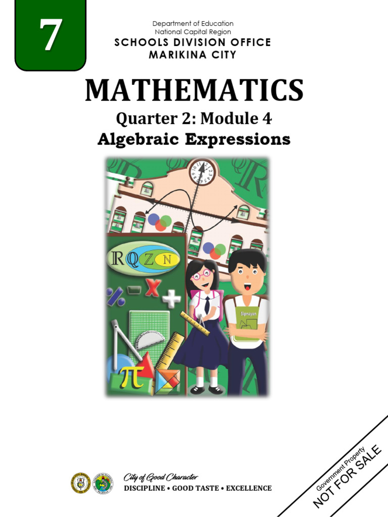 Math Gr7 Qtr2-Module-4 (20pages) | PDF | Subtraction | Multiplication