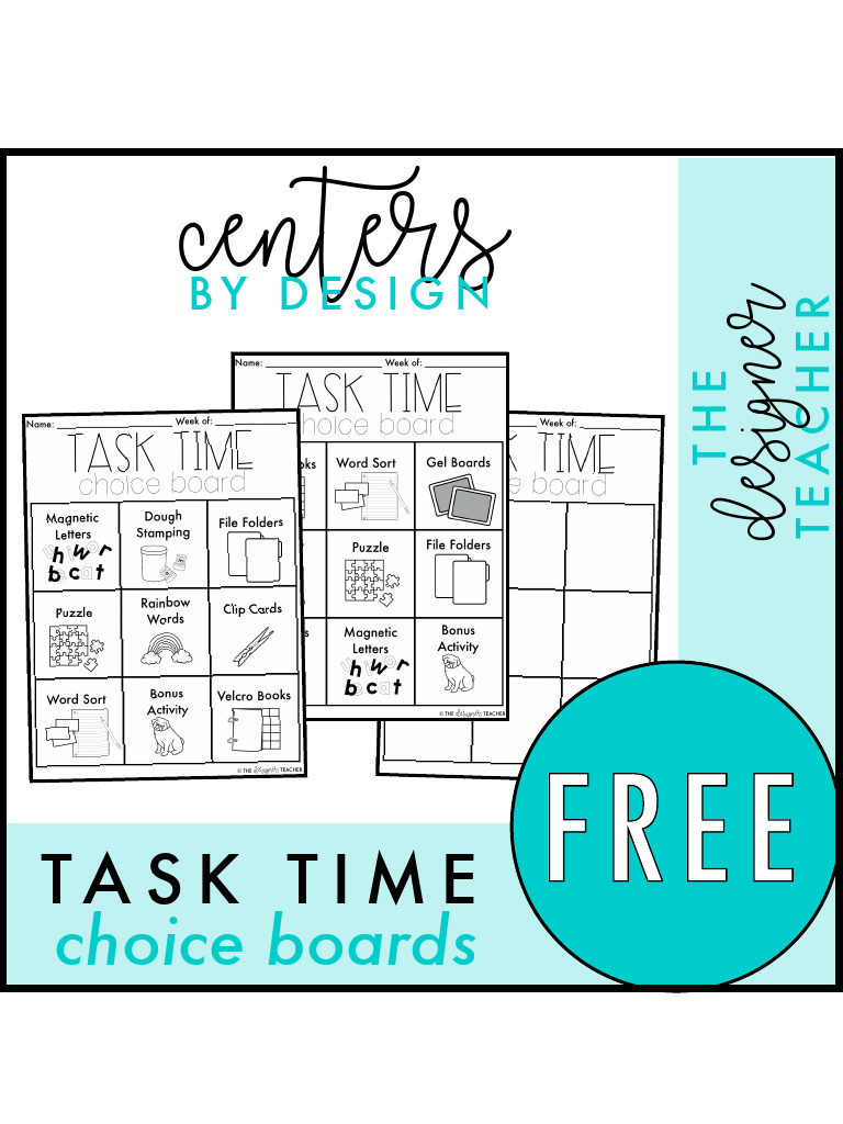 Free Choice Boards for Classroom Centers | PDF | Computing | Software