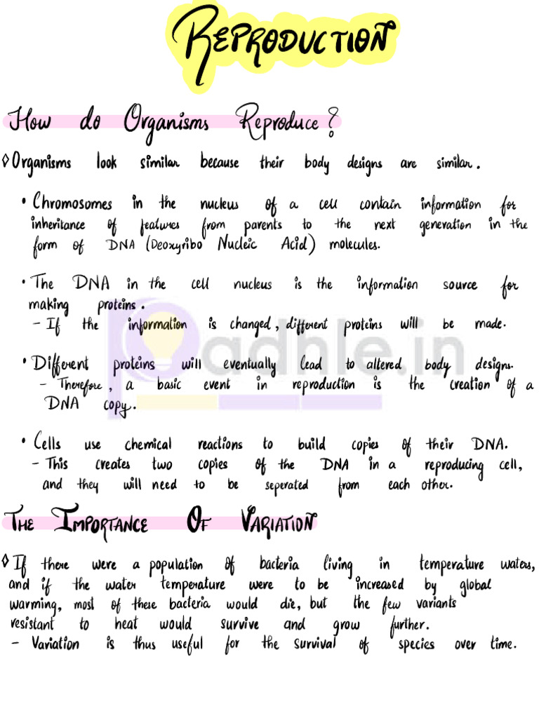 Padhle 10th - How Do Organisms Reproduce + Integrated PYQs (1) - Compressed | PDF | Reproduction ...