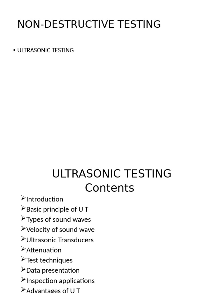 Ultrasonic Testing | PDF | Waves | Ultrasound