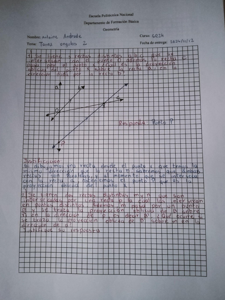 Tarea de Geometria Angulos 2 | PDF
