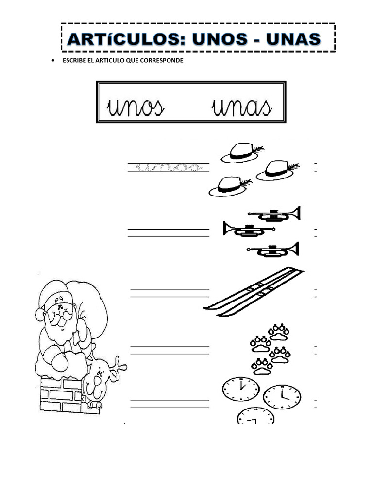 Fichas de Unos y Unas | PDF