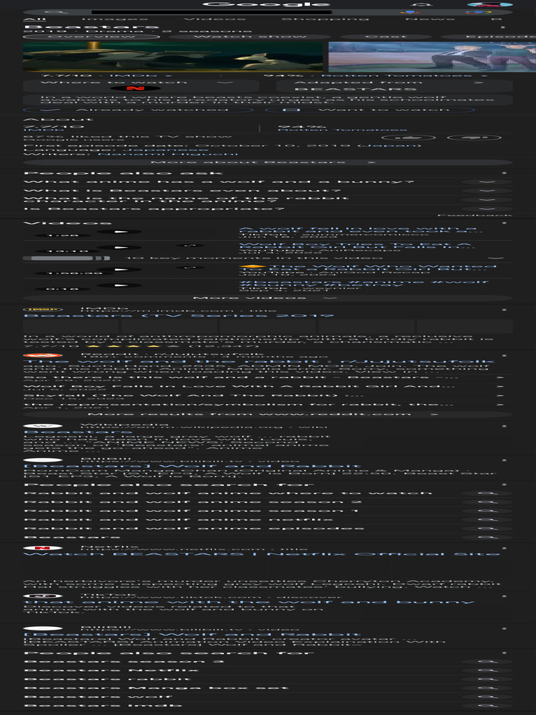 Rabbit and Wolf Anime - Google Search | PDF