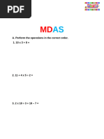 DMAS Questions For Class 5 | PDF
