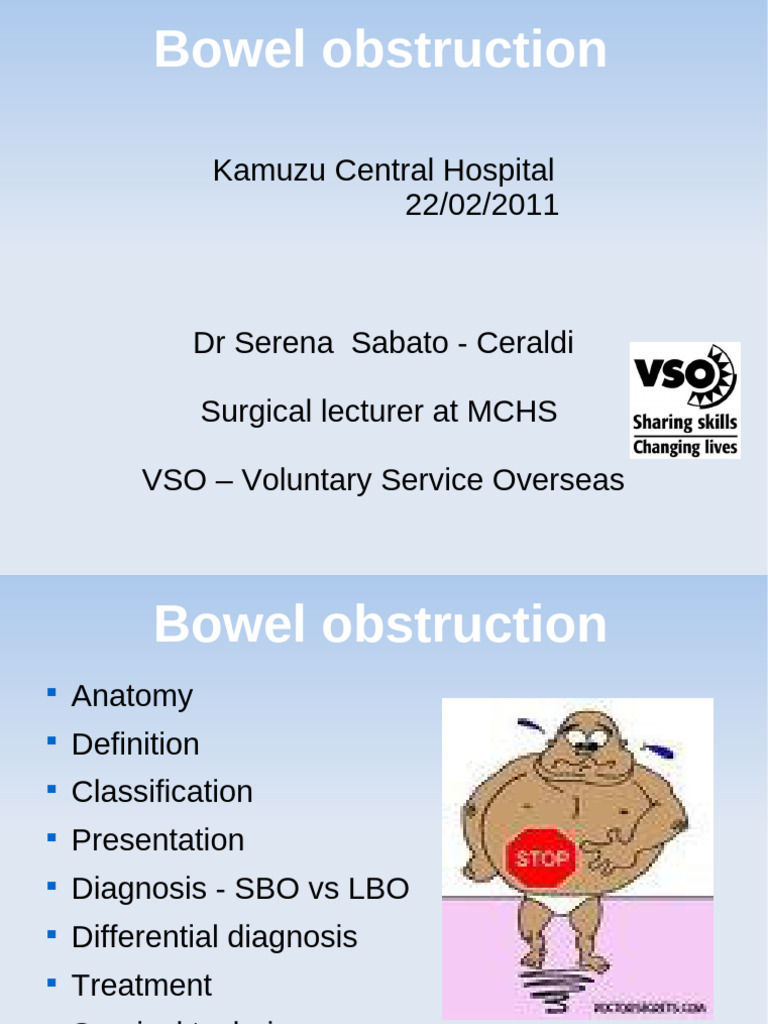 Bowel Obstruction | PDF | Gastroenterology | Medicine