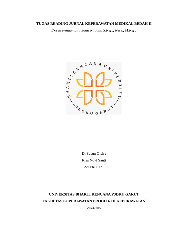 Tugas Reading Jurnal KMB Ii - Risa TK 3C | PDF