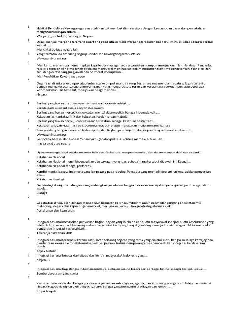 Uas PKN Ut | PDF | Politik | Ilmu Sosial