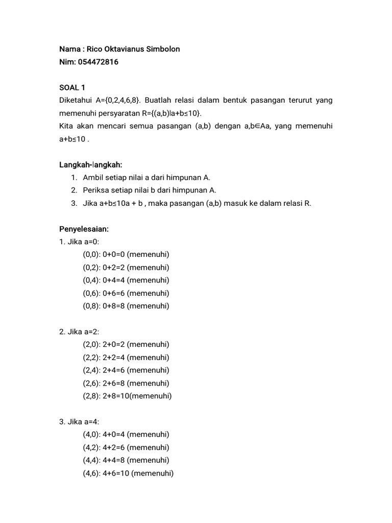 Diskusi 5 Matematika | PDF | Komputer