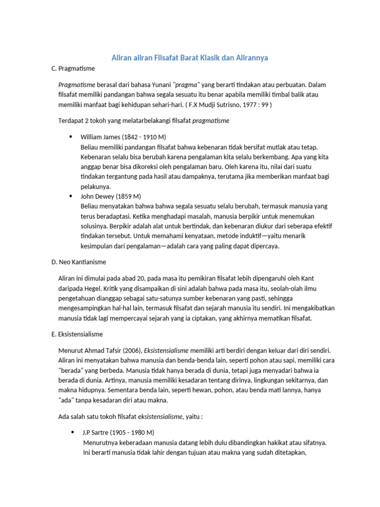 Aliran Aliran C - J (Bagian Amel) | PDF