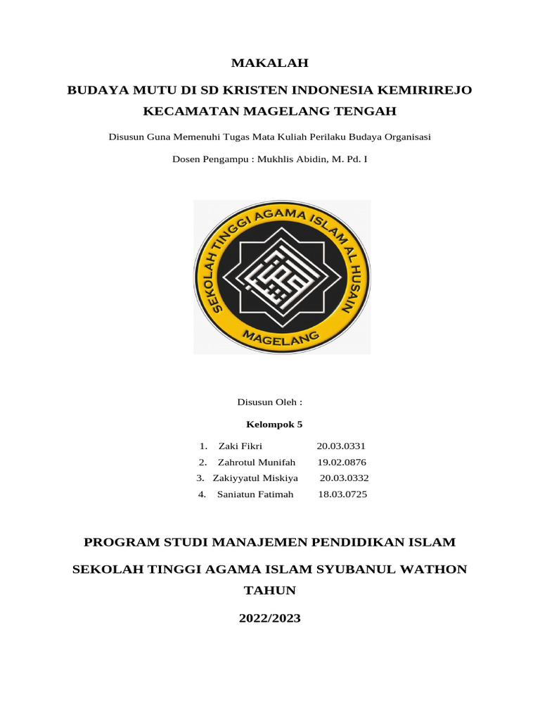 Makalah SD Kristen Indonesia | PDF