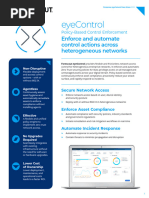 ForeScout CounterACT Datasheet | PDF | Security | Computer Security
