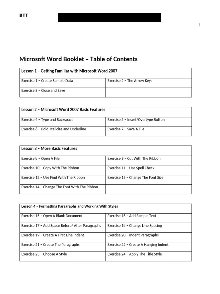 0 MS Word Master Handout - Blank - Student - 2023 - Update | PDF | Microsoft Word | Window ...