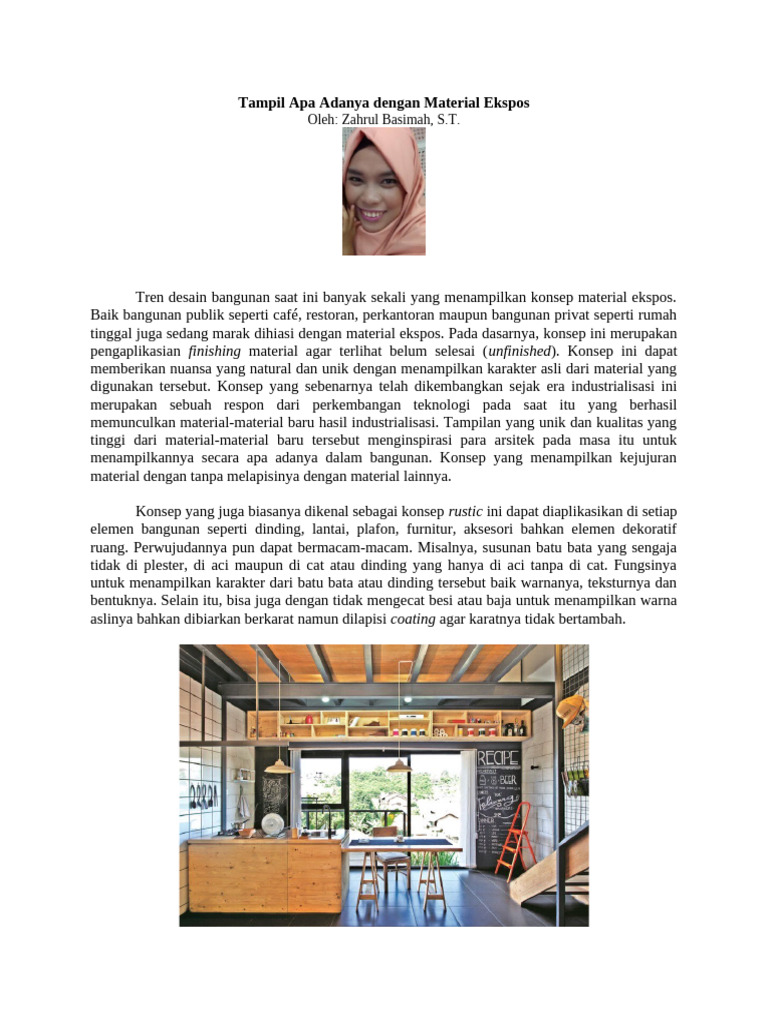 Desain Material Ekspos untuk Bangunan | PDF