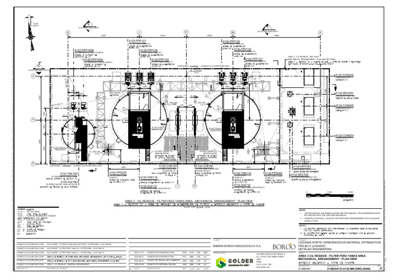 CIL Residue Filter Feed Tanks Layout | PDF | Filtration | Water Treatment
